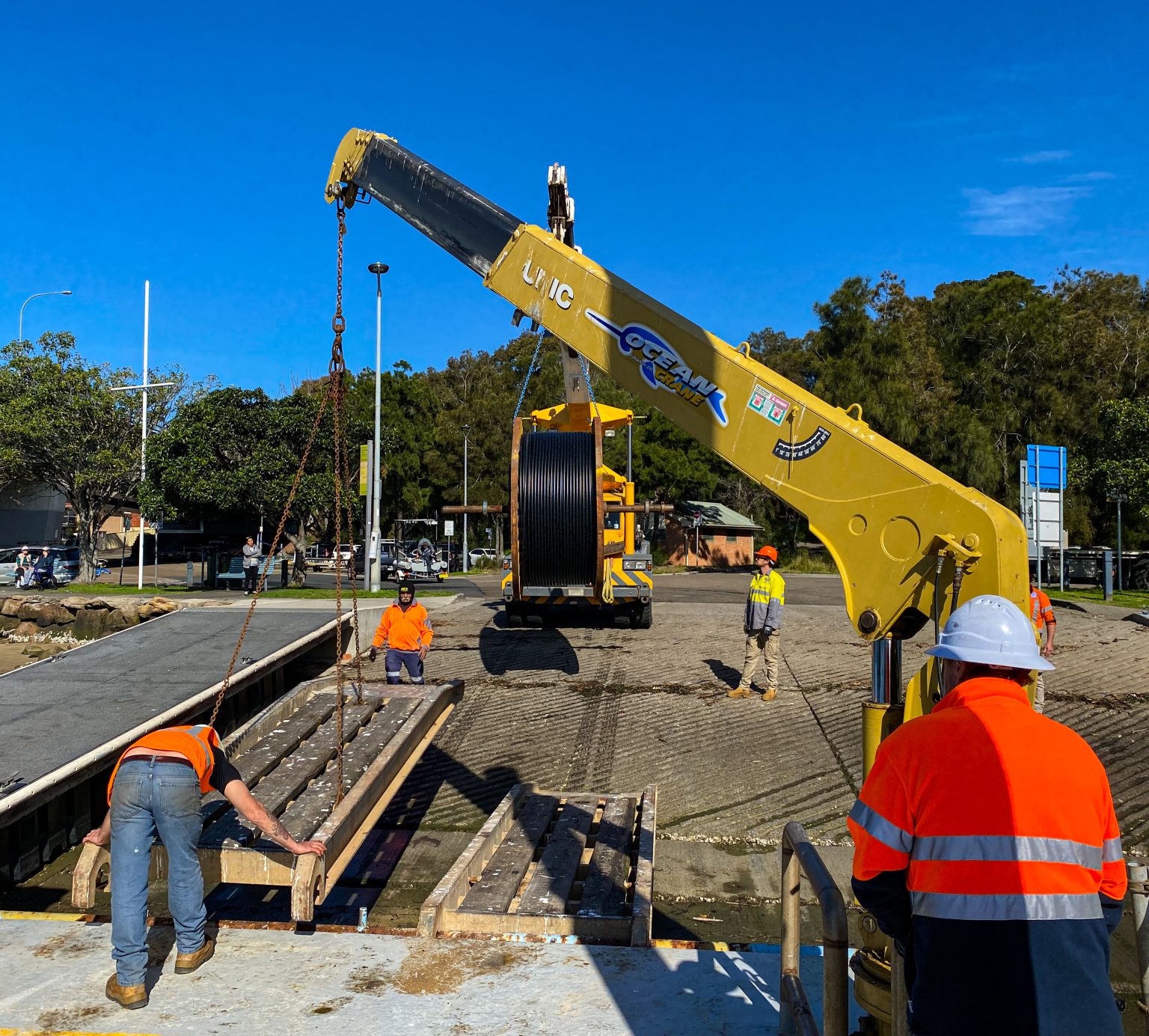 Submarine Cable Haul across Georges River